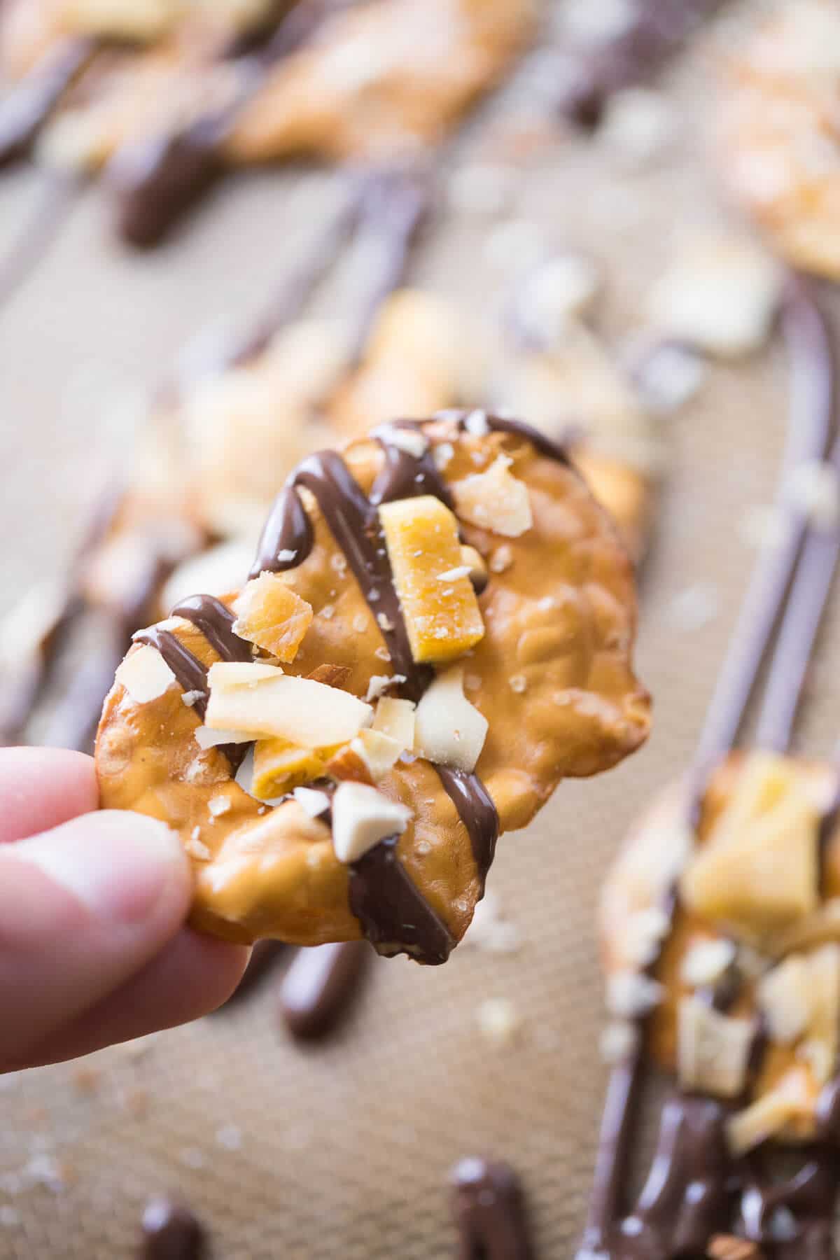 Salty Sweet Chocolate Covered Pretzels