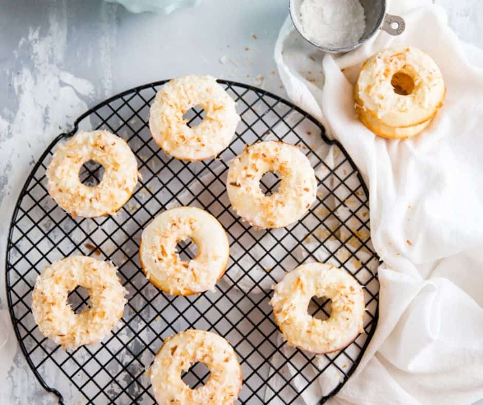 Coconut Donuts Recipe (Easy Baked Recipe)