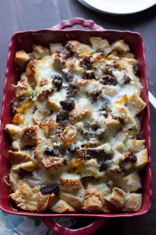 Easy Breakfast Strata Recipe - LemonsforLulu.com