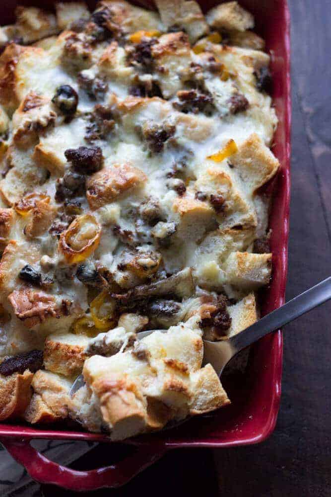 Easy Breakfast Strata Recipe - LemonsforLulu.com