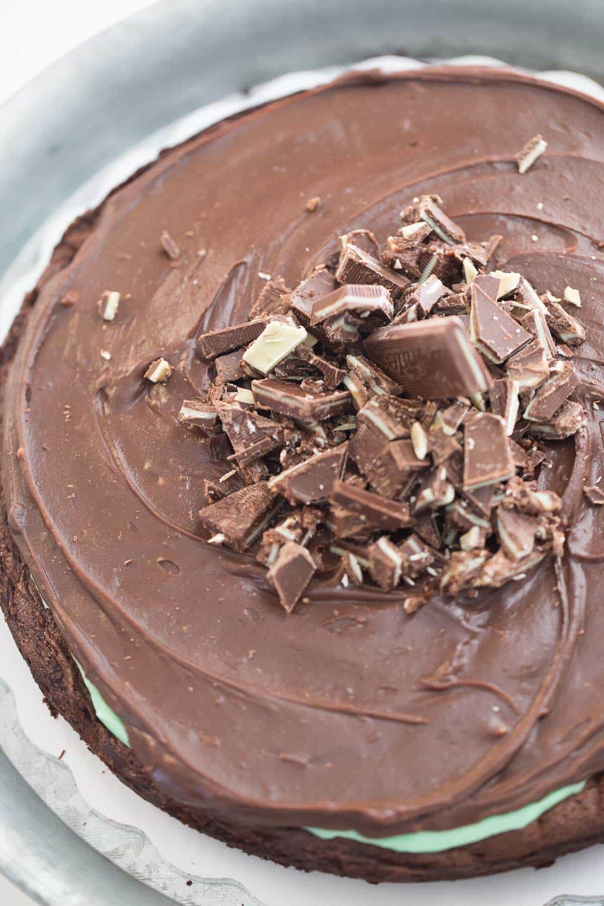 Flourless Chocolate Mint Cake - LemonsforLulu.com