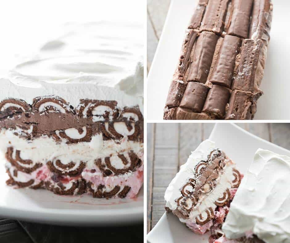 Swiss Roll Ice Cream Cake - LemonsforLulu.com