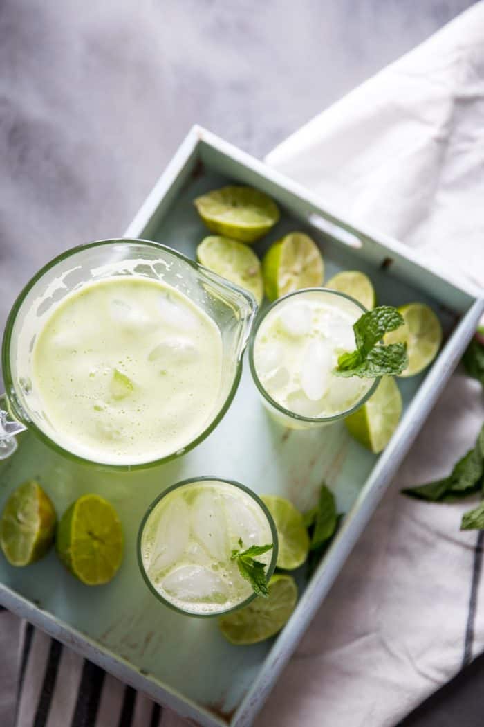 Lime & Mint Agua Fresca Recipe - Lemons for Lulu