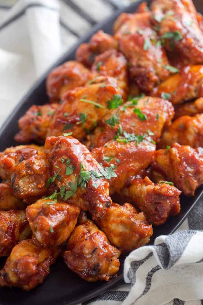 Baked Memphis BBQ Chicken Wings - Lemons for Lulu