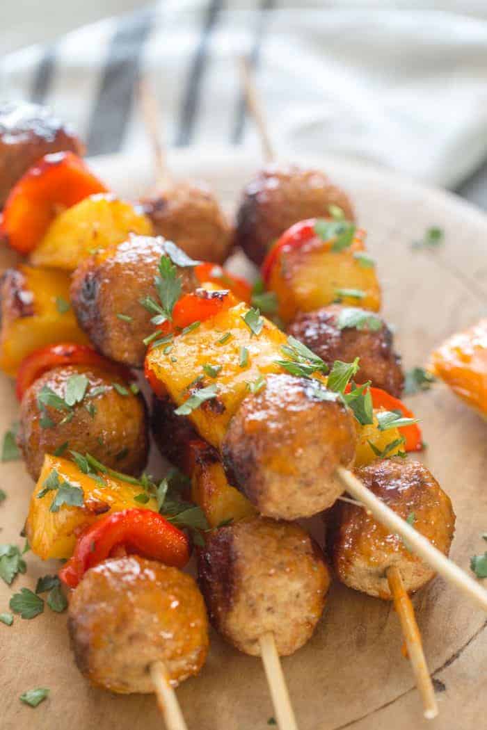 Easy Meatball Kabob Recipe - Lemons for Lulu