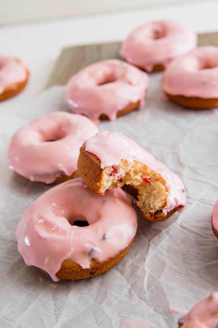 Cherry Chip Donuts - Lemons for Lulu